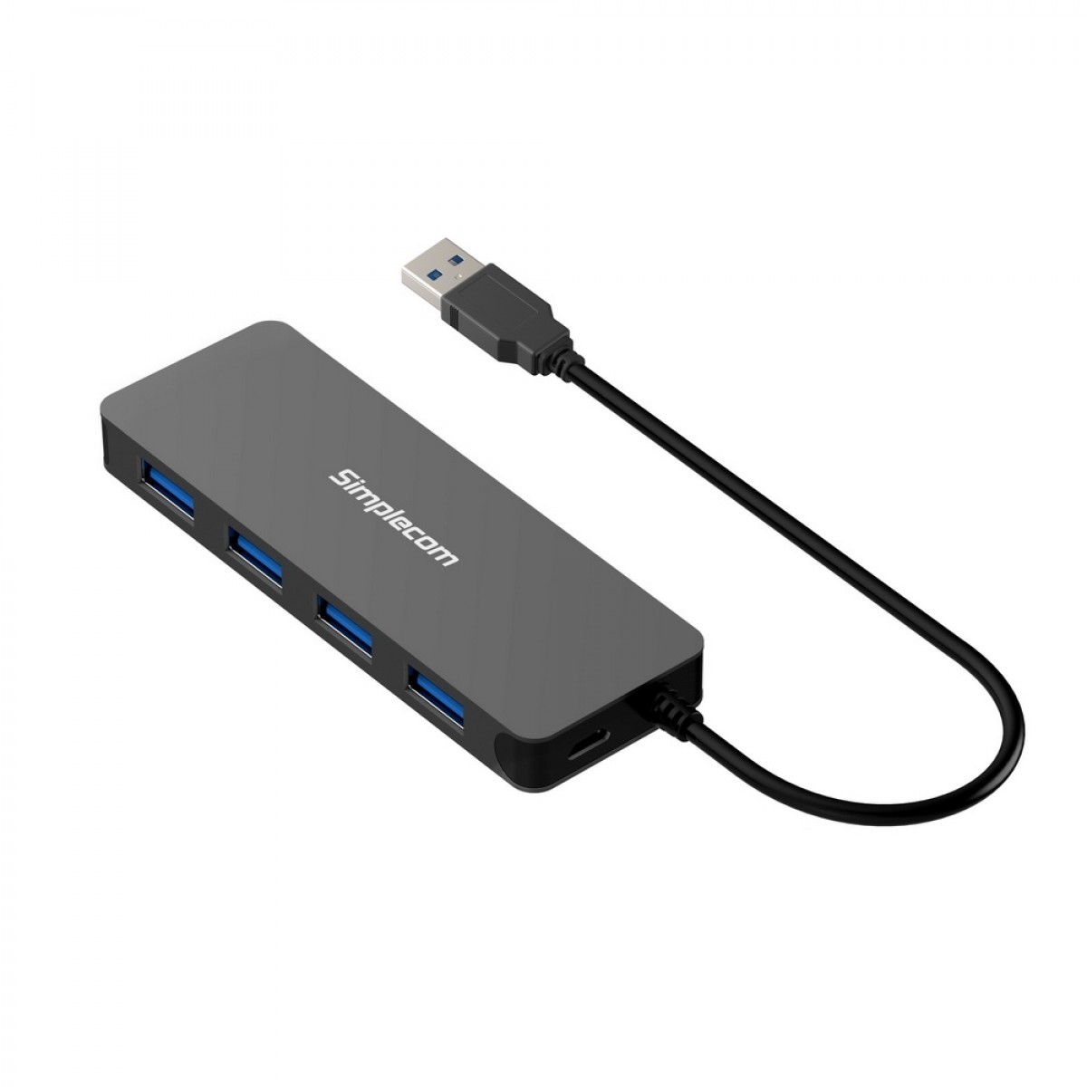 Simplecom CH319 Ultra Slim Aluminium 4 Port USB 3.0 Hub for PC Mac Laptop
