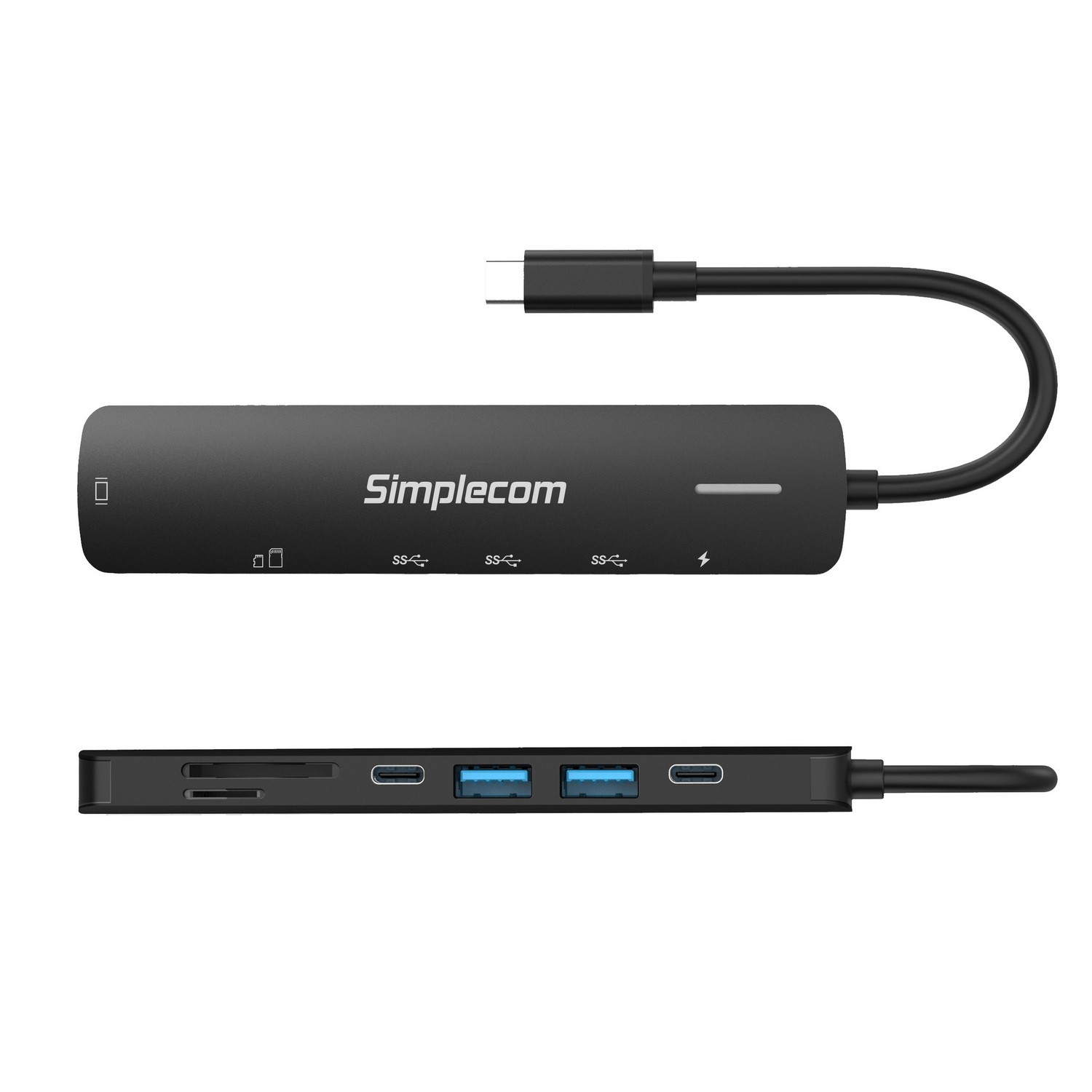 Simplecom Cht570 Usb C Superspeed 7 In 1 Multiport Hub Adapter Hdmi 2 0