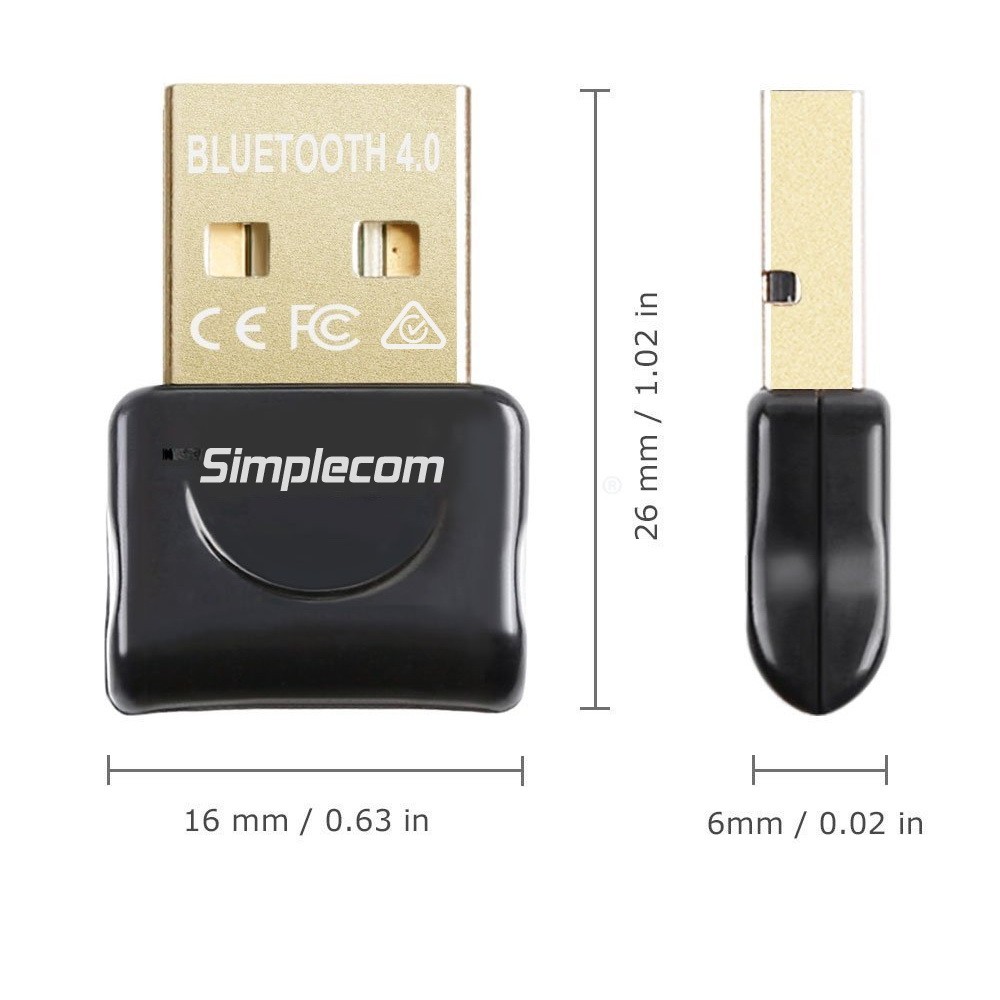 Simplecom Nb407 Usb Bluetooth 4 0 Widcomm Adapter Wireless Dongle With
