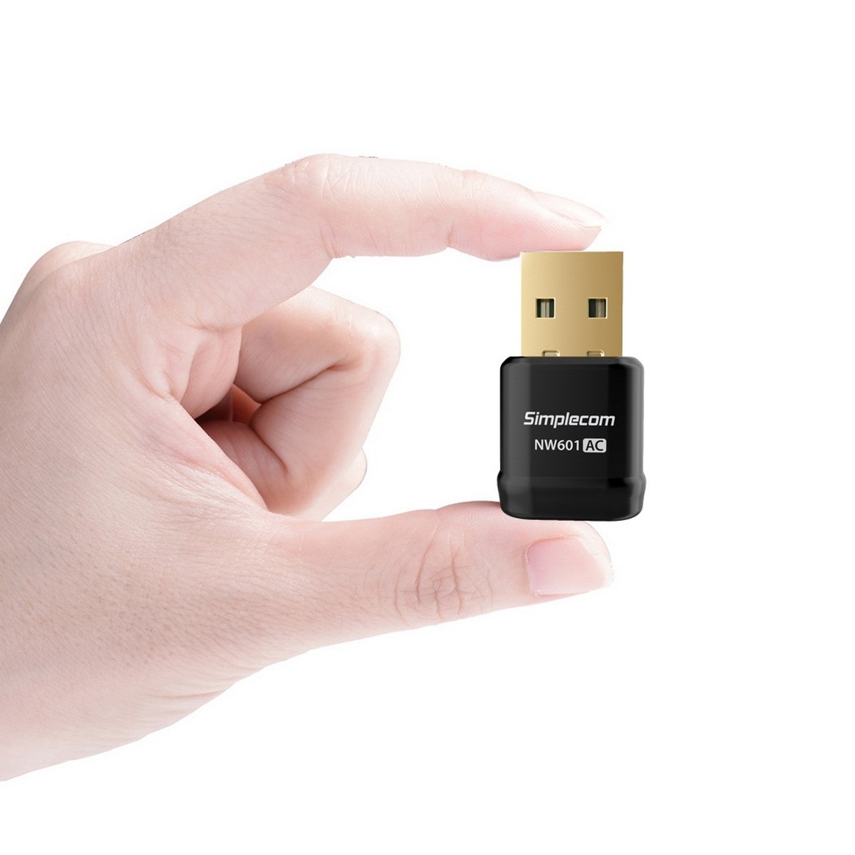 Simplecom NW601 Wi-Fi 5 AC600 Mini Dual Band Wireless USB Adapter